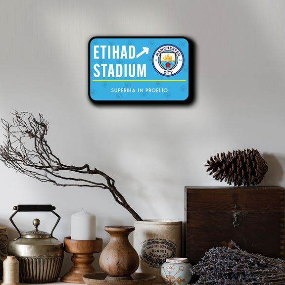 Manchester City Acrylic Football Stadium Wall Art – ChitraChaya