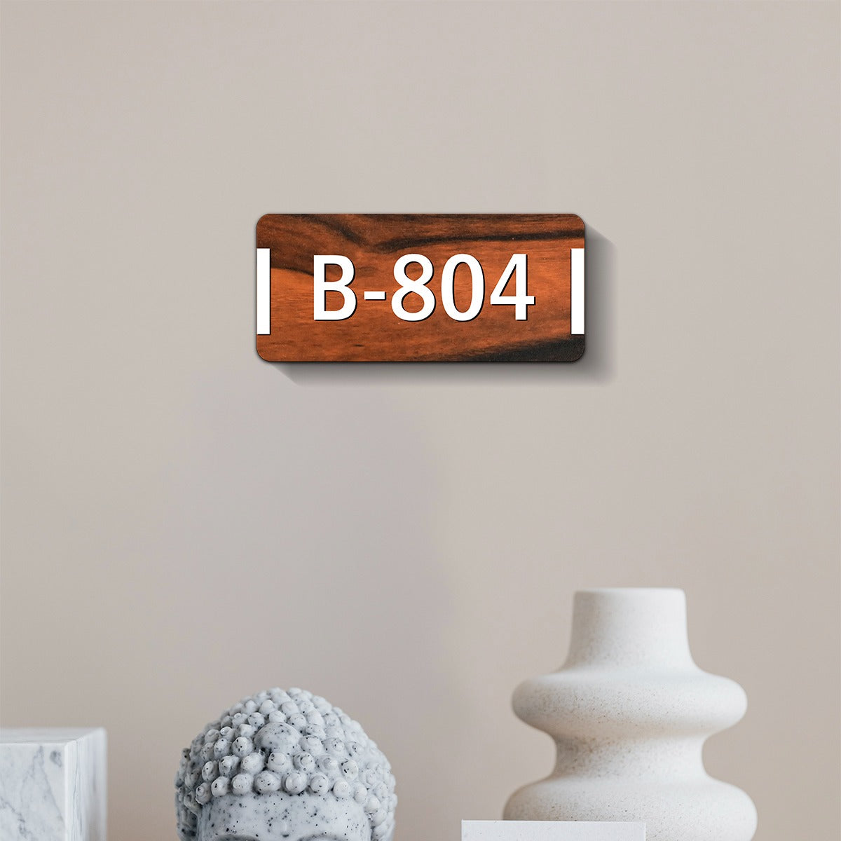 Customised Flat Number Name Plate – ChitraChaya