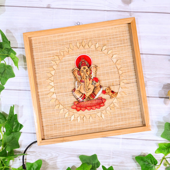 Ganesha Wall Frame With LED Light – ChitraChaya