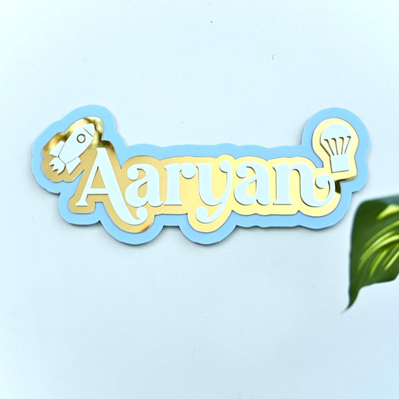 Kids Acrylic 3 Layer Name Plate – ChitraChaya