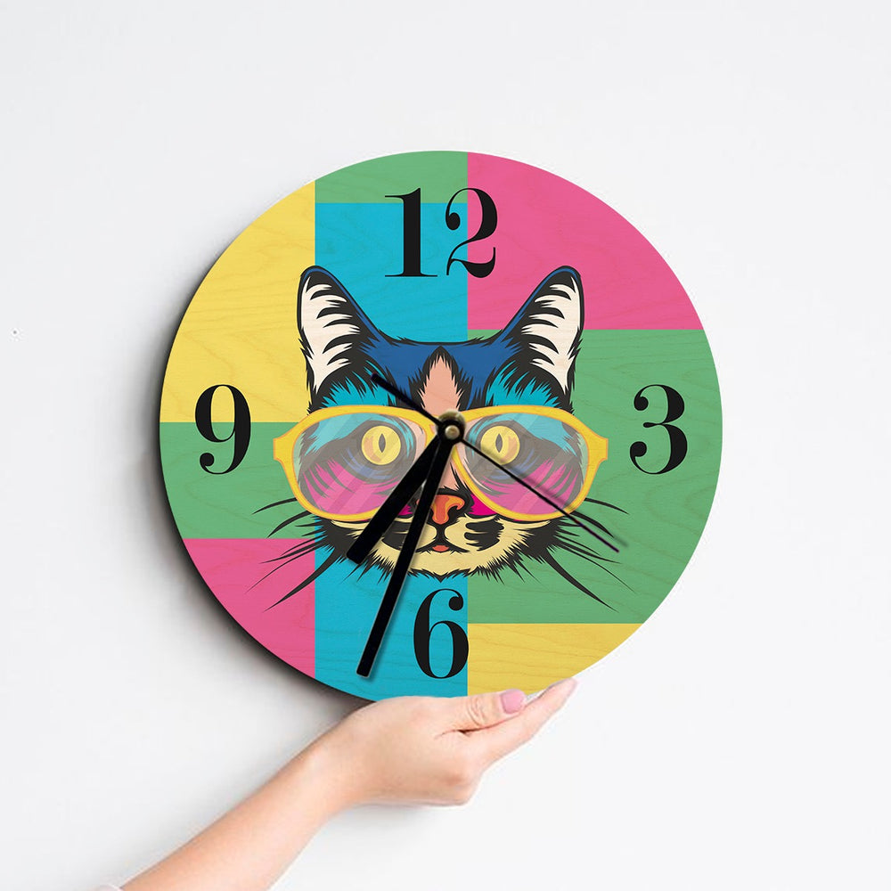 Wood Based Quirky Wall Clock – ChitraChaya