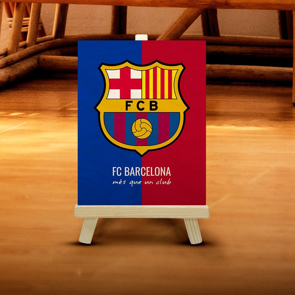 FCB Wood Print With Easel Stand – ChitraChaya